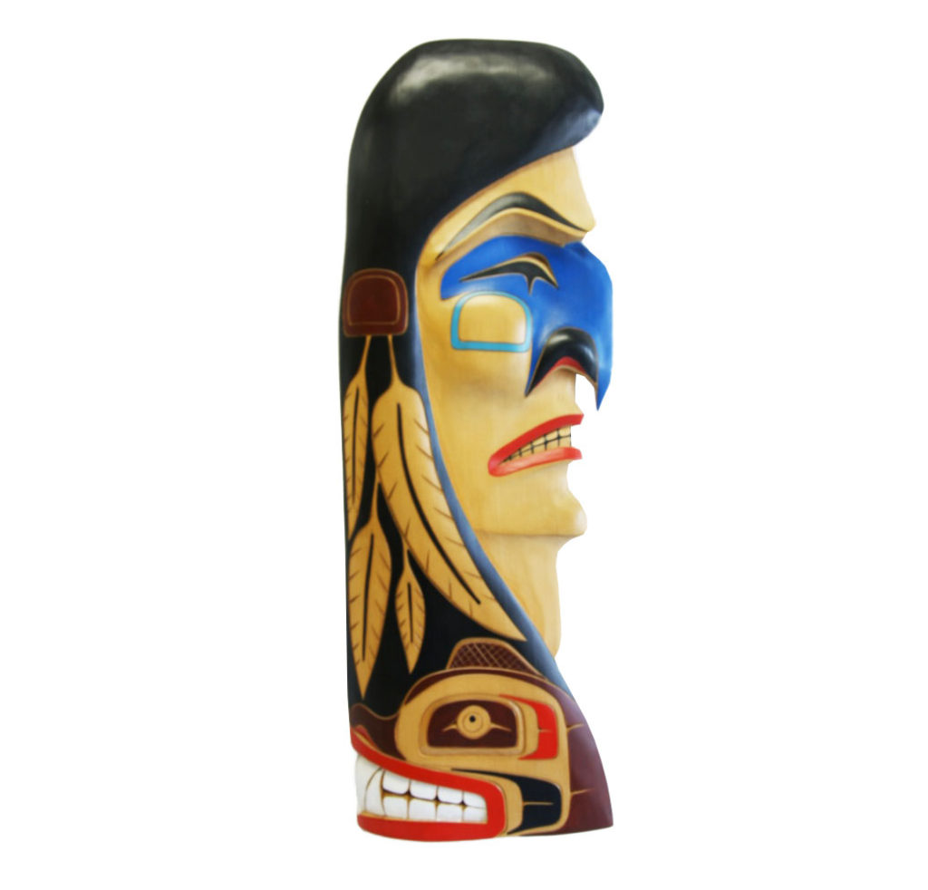 Coast Salish Hawk Man - Canadian Indigenous Art Inc.