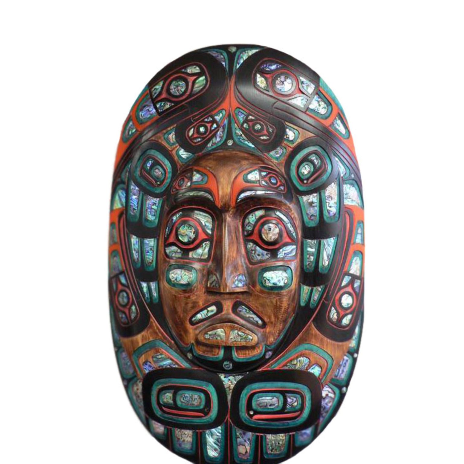 Eagle Native Round Panel - Canadian Indigenous Art Inc.
