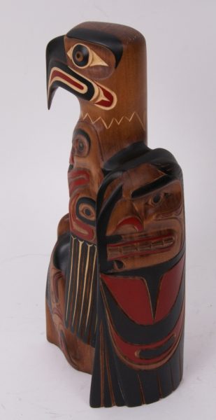 Eagle, Coast Salish Dancer Sculpture - Canadian Indigenous Art Inc.