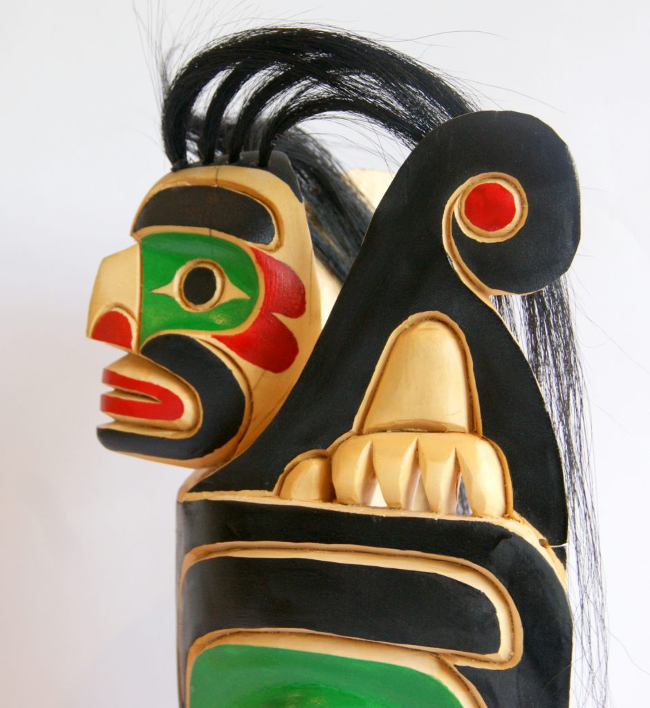 Thunderbird & Salish Man Mask - Canadian Indigenous Art Inc.