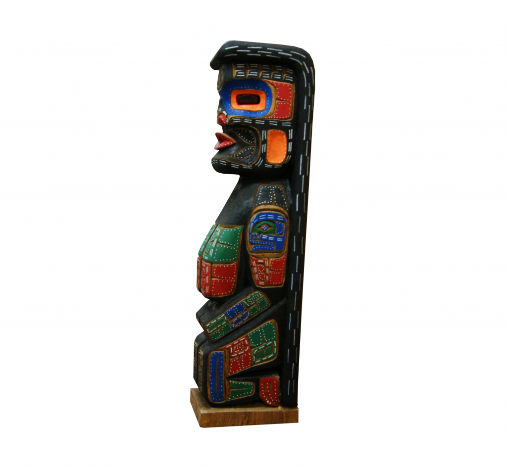 Coast Salish Totem Pole - Canadian Indigenous Art Inc.