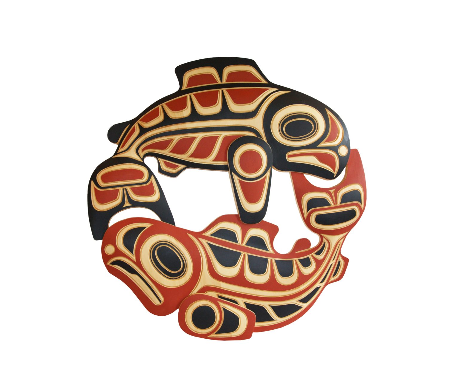 Pair of Salmon - Canadian Indigenous Art Inc.
