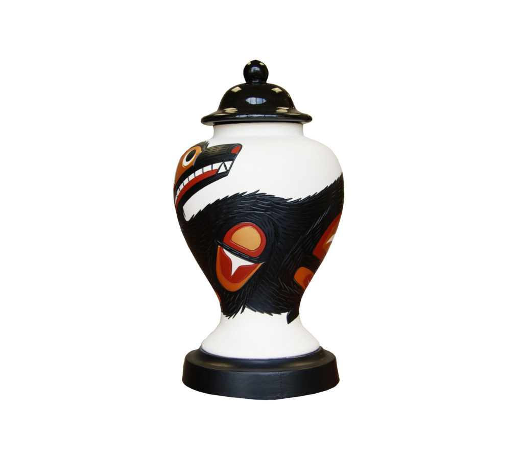 Wolf Urn - Canadian Indigenous Art Inc.