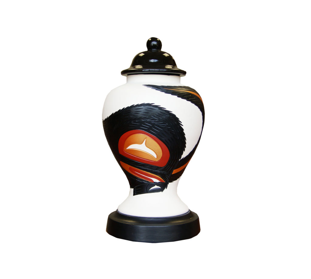 Wolf Urn - Canadian Indigenous Art Inc.