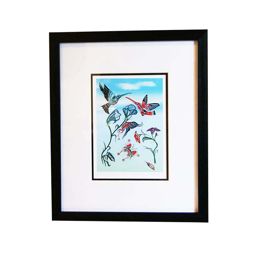 Heiltsuk Hummingbird and Butterfly - Canadian Indigenous Art Inc.