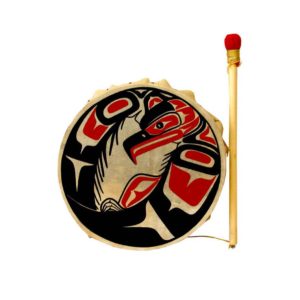 Deer Hide - Thunderbird Drum - Canadian Indigenous Art Inc.
