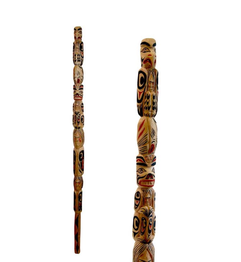 West Coast Indigenous Talking Sticks - Canadian Indigenous Art Inc.
