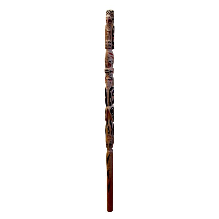 Multi Figure Talking Stick - Canadian Indigenous Art Inc.