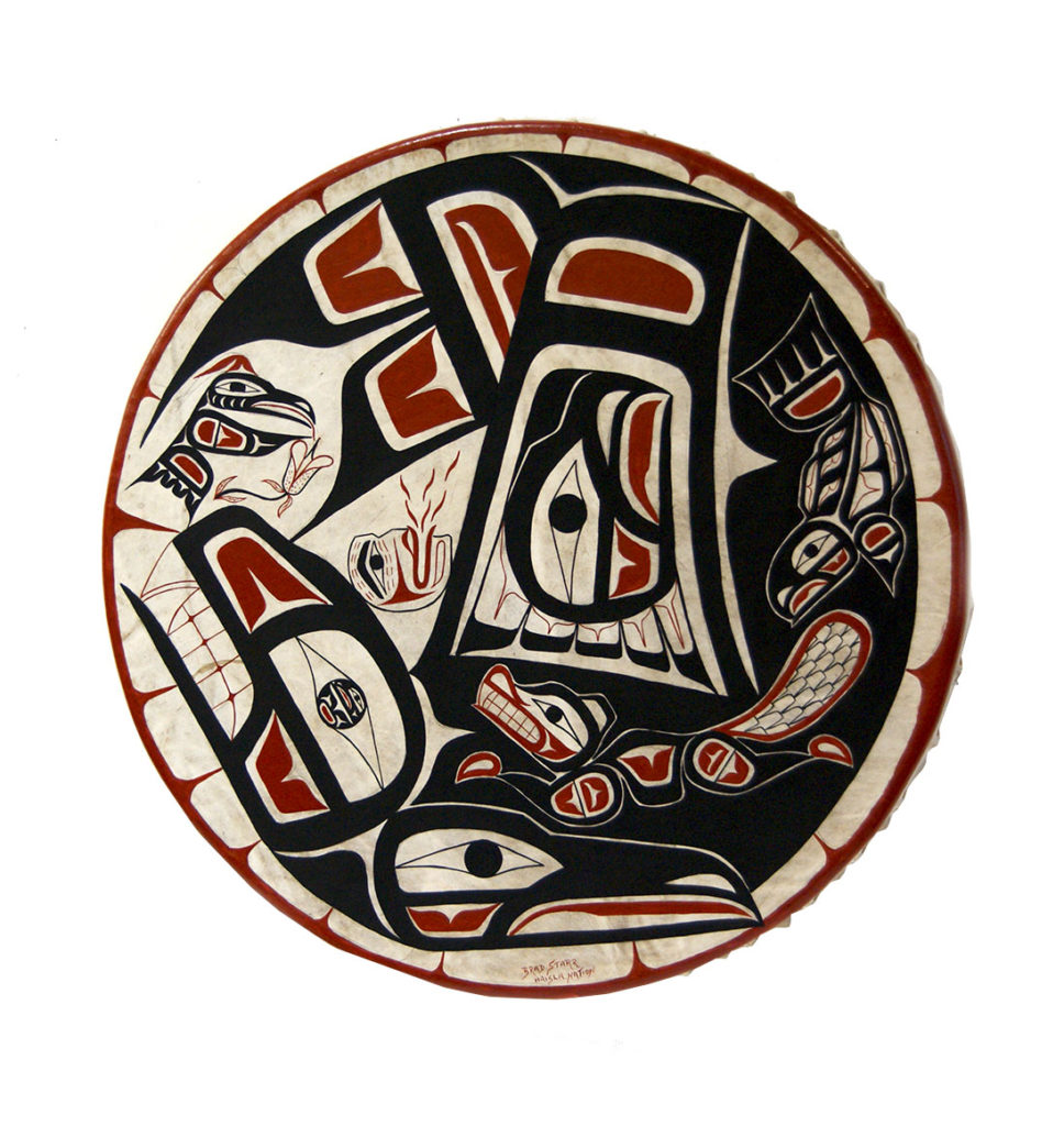Deer Hide Drum - Life Cycle - Canadian Indigenous Art Inc.