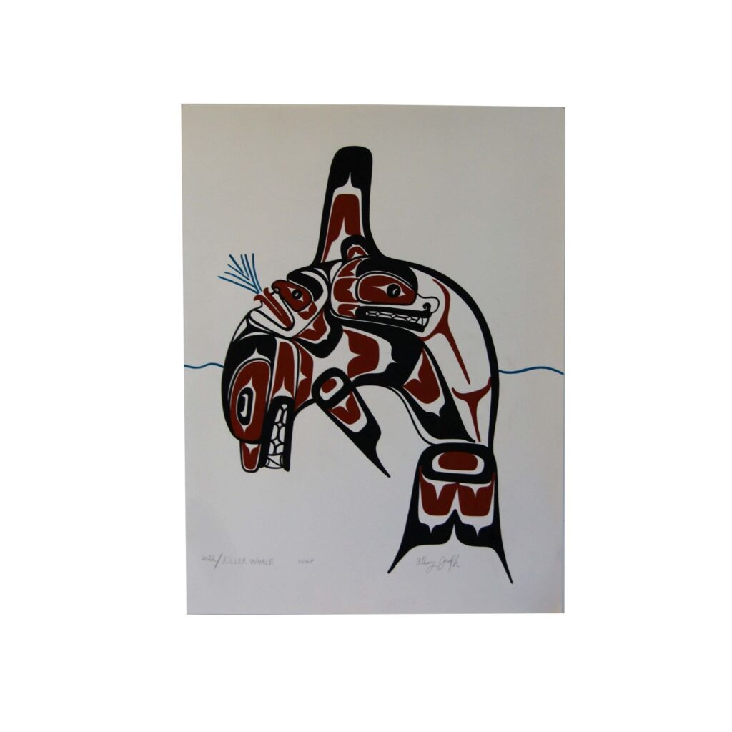 Original Painting - Killer Whale Wolf - Canadian Indigenous Art Inc.