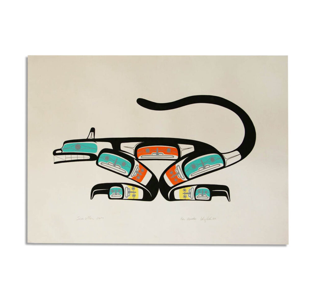 Original Painting - Sea Otter - Canadian Indigenous Art Inc.