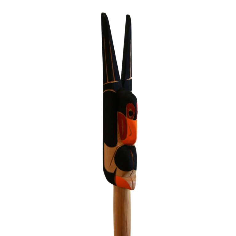 5 Figure Talking Stick - Canadian Indigenous Art Inc.
