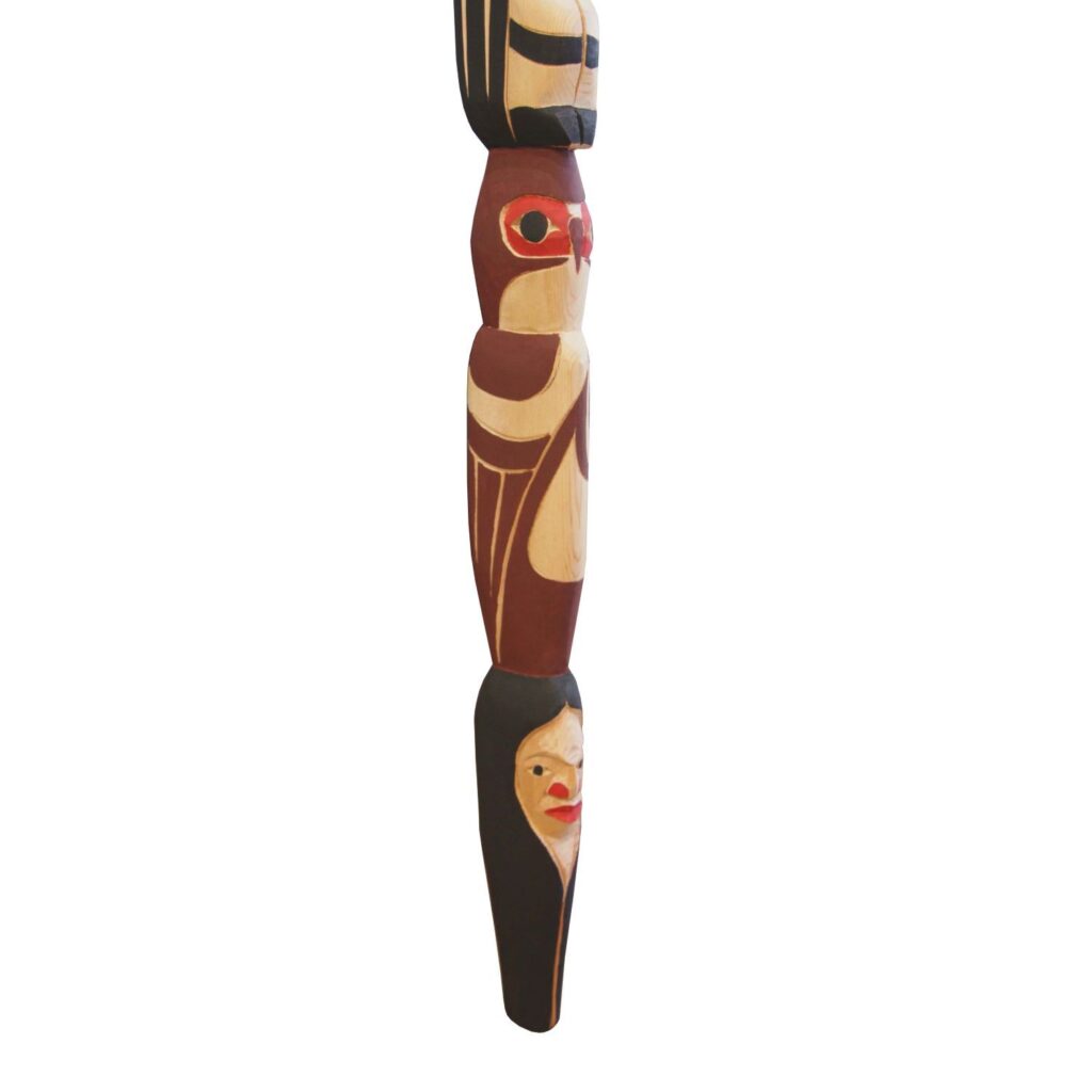 5 Figure Talking Stick - Canadian Indigenous Art Inc.