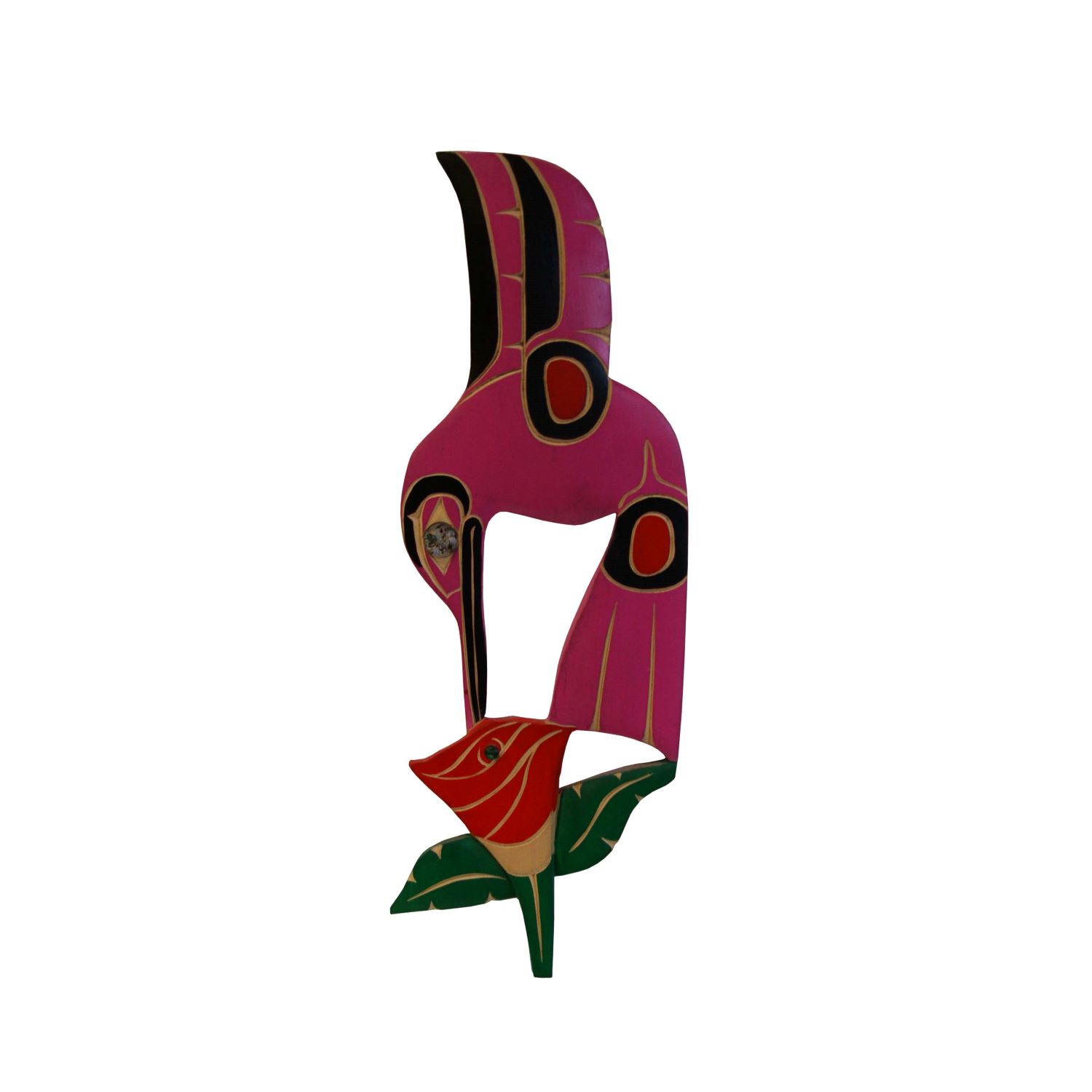 Pink Hummingbird - Canadian Indigenous Art Inc.