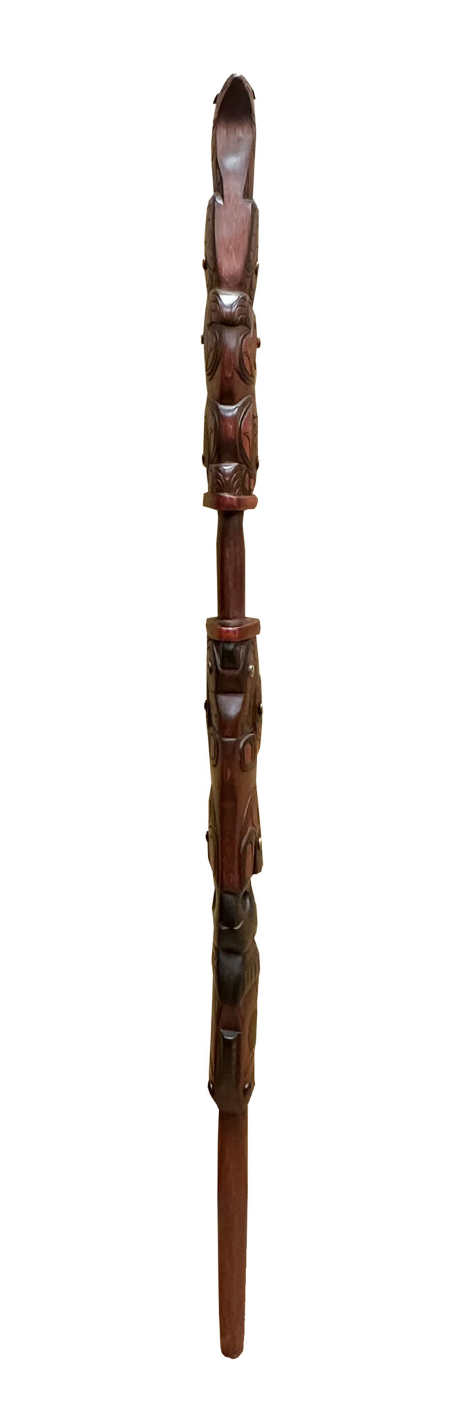 Multi Figure Talking Stick - Canadian Indigenous Art Inc.