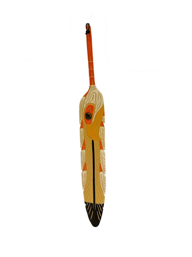 West Coast Indigenous Feather Design Plaques - Canadian Indigenous Art Inc.