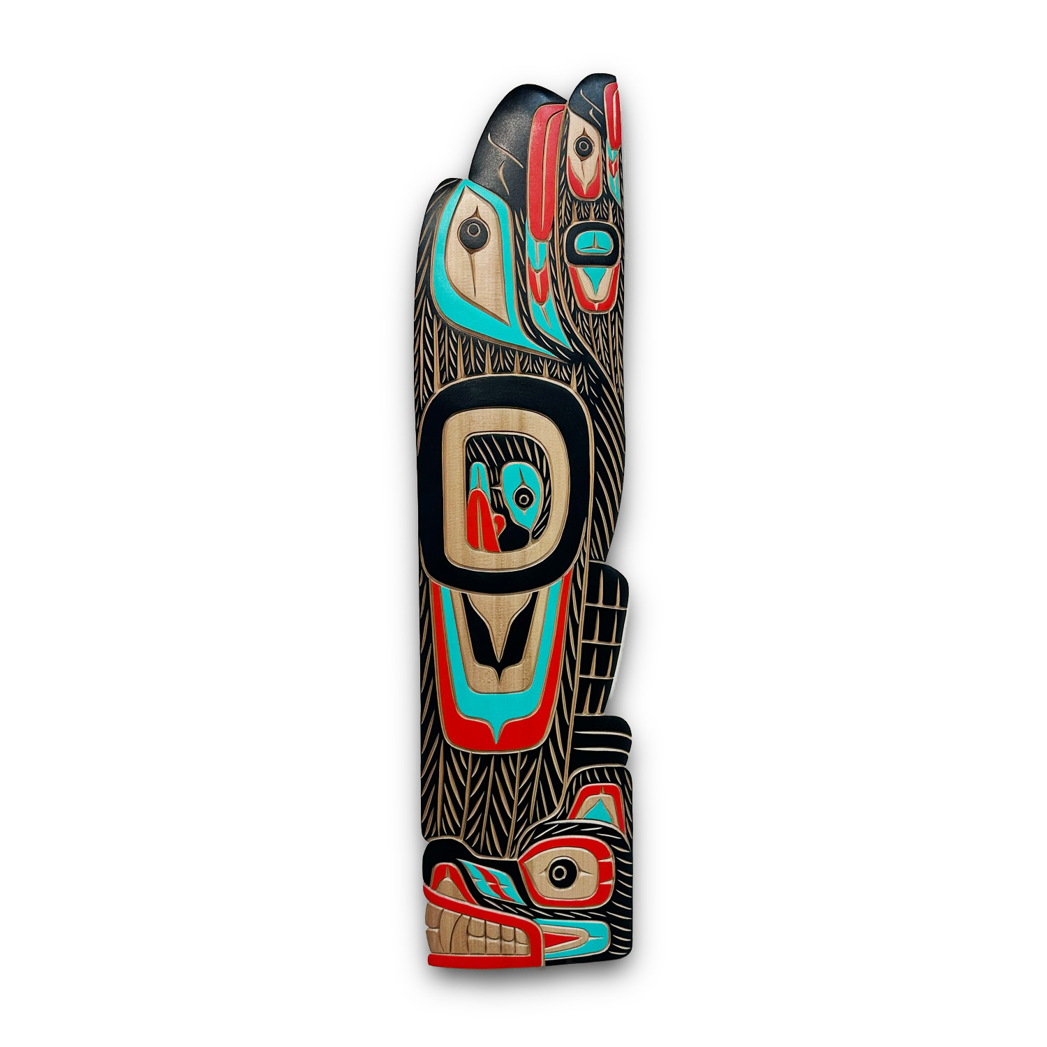 Raven Family gaurdian spirit, Grizzly bear - Canadian Indigenous Art Inc.